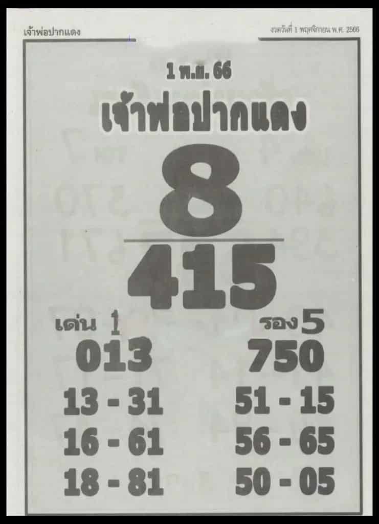 ลับเฉพาะวงใน 1-11-66 แนะนำหวย สำหรับคนชอบเสี่ยงโชค คัดหวยพิเศษ